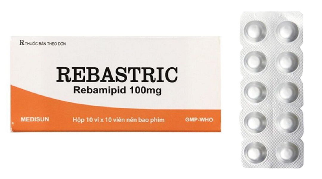 Rebastric 100mg Medisun trị loét, viêm dạ dày (10 vỉ x 10 viên) - 07/ ...
