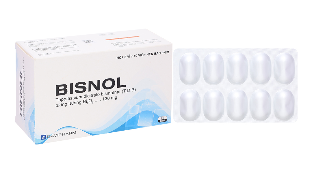 Thuốc Bisnol 120mg trị viêm loét dạ dày, tá tràng - 11/2024 ...