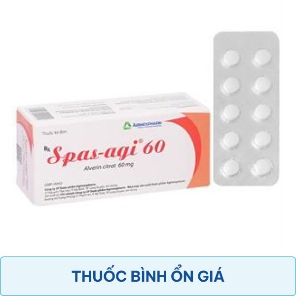 Spas-Agi 40mg chống đau do co thắt cơ trơn ở đường tiêu hóa (3 vỉ x 10 ...