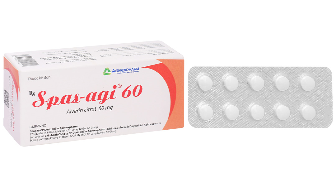 Spas-agi 60 chống đau do co thắt cơ trơn ở đường tiêu hóa (6 vỉ x 10 viên) - 07/2024 ...