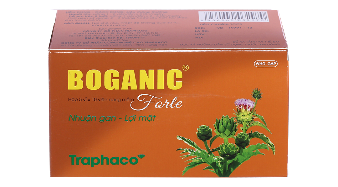 Thuốc giải độc gan Boganic Forte hộp 50 viên nang-Nhà thuốc An Khang