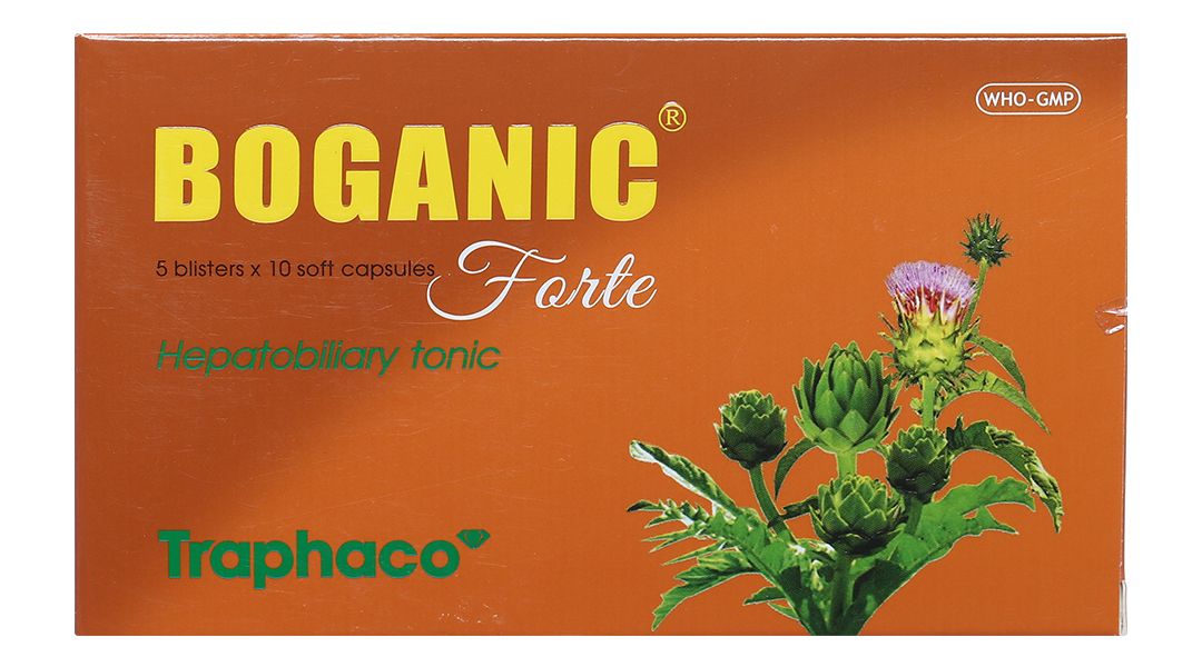 Boganic Forte hỗ trợ trị bệnh lý gan mật, mỡ máu (5 vỉ x 10 viên) - 08/ ...