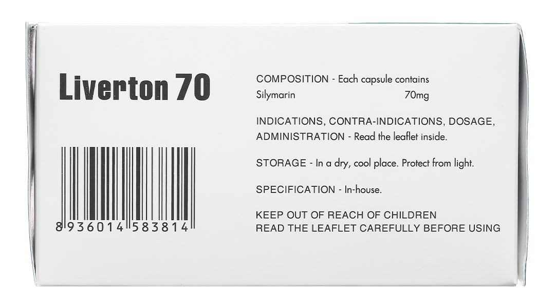 Liverton 70 hỗ trợ trị bệnh lý về gan (10 vỉ x 10 viên) - 08/2024 ...