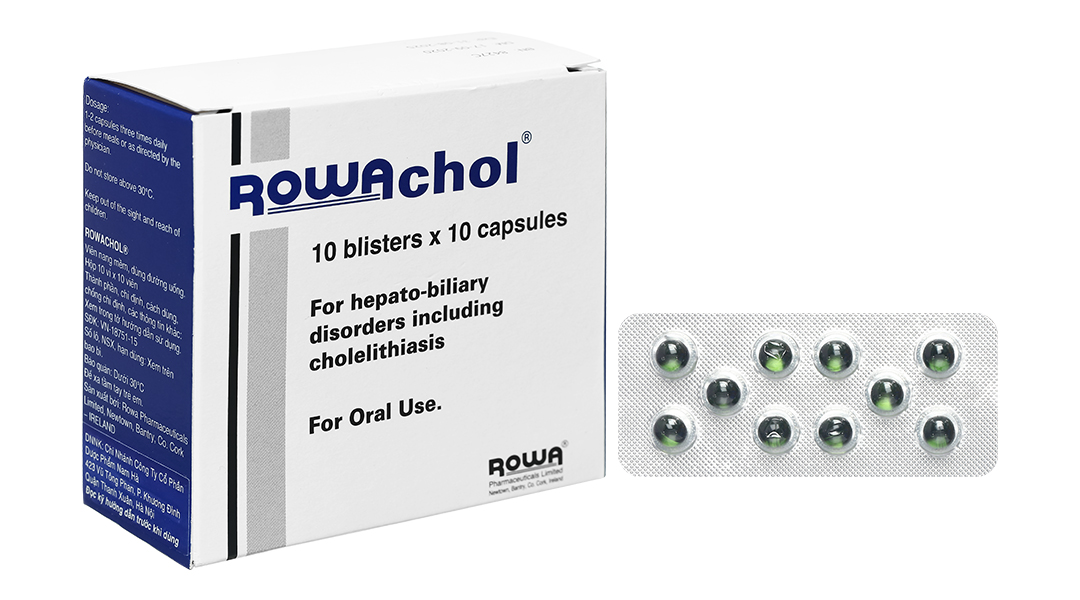 Rowachol trị sỏi đường mật (10 vỉ x 10 viên) - 08/2024 ...
