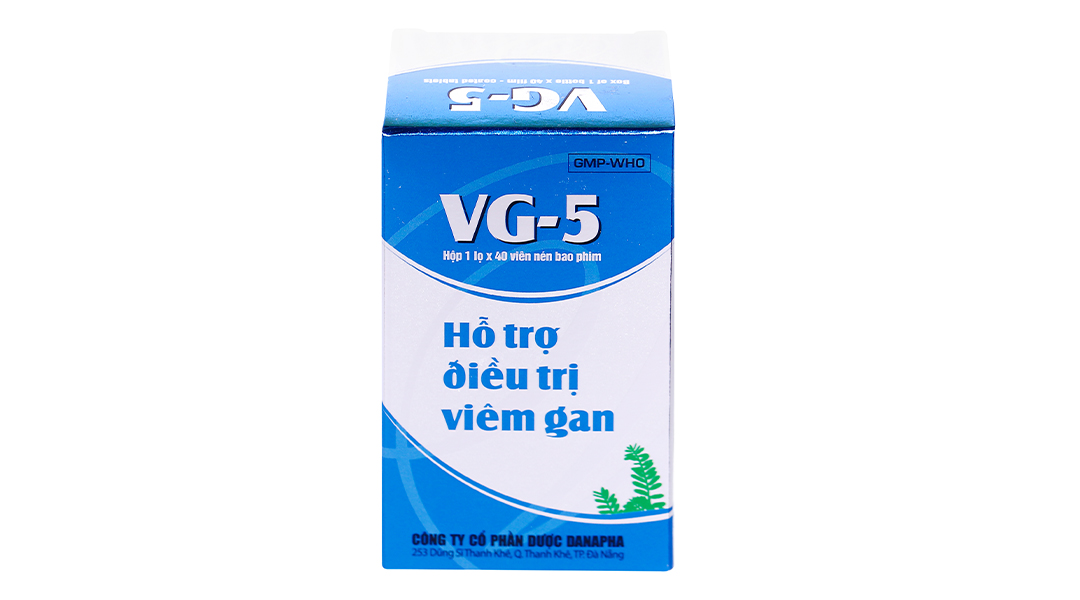 VG-5 hỗ trợ trị bệnh lý về gan lọ 40 viên 03/2023 - Nhathuocankhang.com