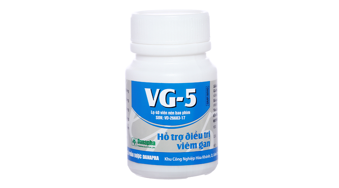 Thuốc hỗ trợ điều trị viêm gan VG 5 hộp 40 viên-Nhà thuốc An Khang