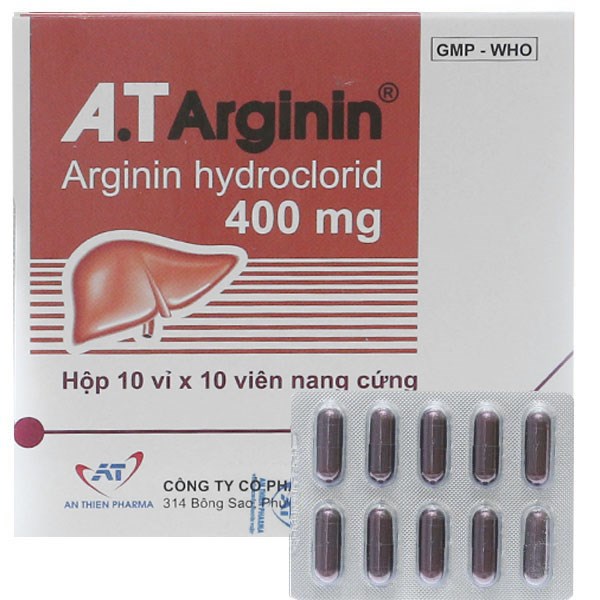 Thuốc A.T Arginin 400mg hỗ trợ trị khó tiêu - 12/2024 | nhathuocankhang.com