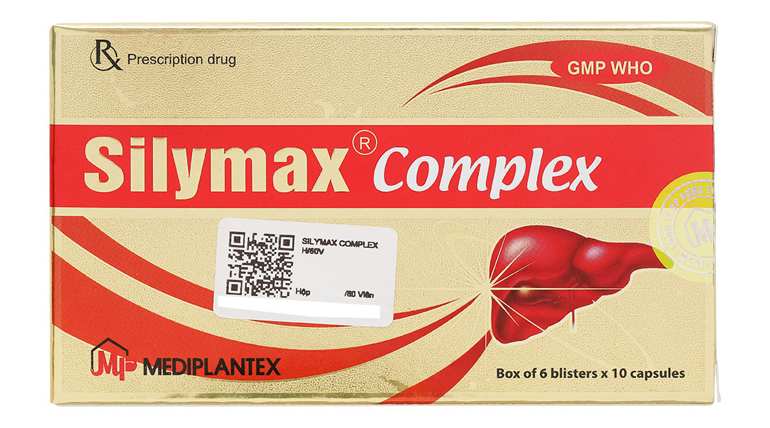 Silymax Complex trị viêm gan do virus, gan nhiễm mỡ (6 vỉ x 10 viên ...