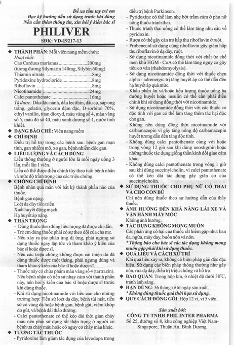 Thuốc Philiver hộp 60 viên-Nhà thuốc An Khang