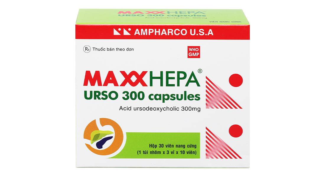 Thuốc Maxxhepa urso 300mg hộp 30 viên-Nhà thuốc An Khang