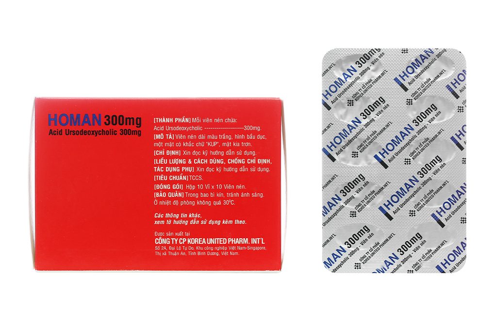 Homan 300mg trị sơ gan ứ mật nguyên phát (10 vỉ x 10 viên) - 06/2024 ...