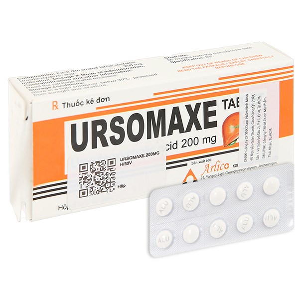 Thuốc Ursomaxe 200mg điều trị gan ứ mật, sỏi mật - 11/2024 ...