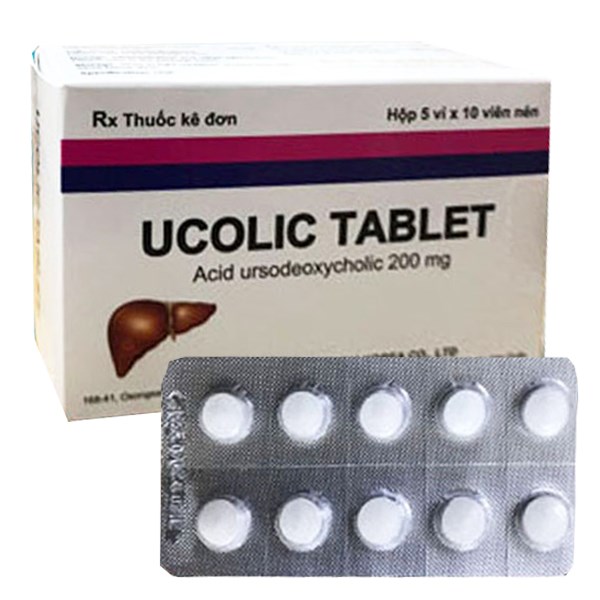 Ucolic Tablet 200mg hỗ trợ trị bệnh lý về gan mật (5 vỉ x 10 viên) - 10 ...