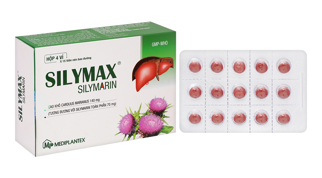 Silymax hỗ trợ trị bệnh viêm gan mãn tính, xơ gan (4 vỉ x 15 viên) - 08 ...