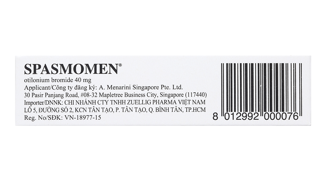Spasmomen 40mg trị hội chứng đại tràng kích thích (3 vỉ x 10 viên) - 08 ...