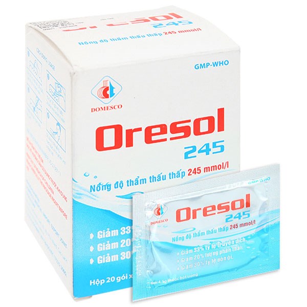 Thuốc Oresol 245 DMC trị mất nước và điện giải trong tiêu chảy - 10/ ...