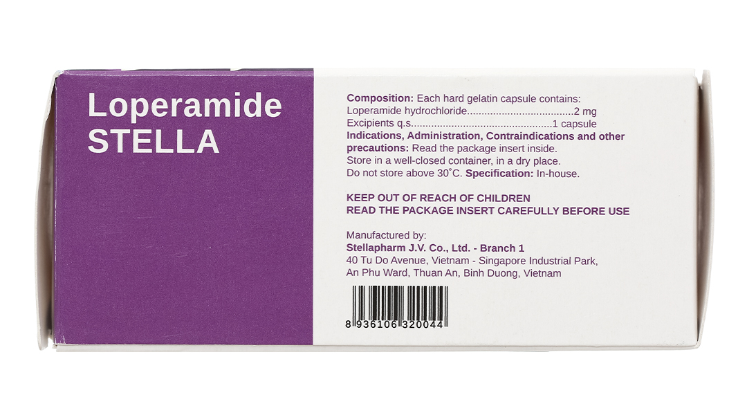 Loperamide Stella 2mg trị tiêu chảy (5 vỉ x 10 viên) - 08/2024 ...