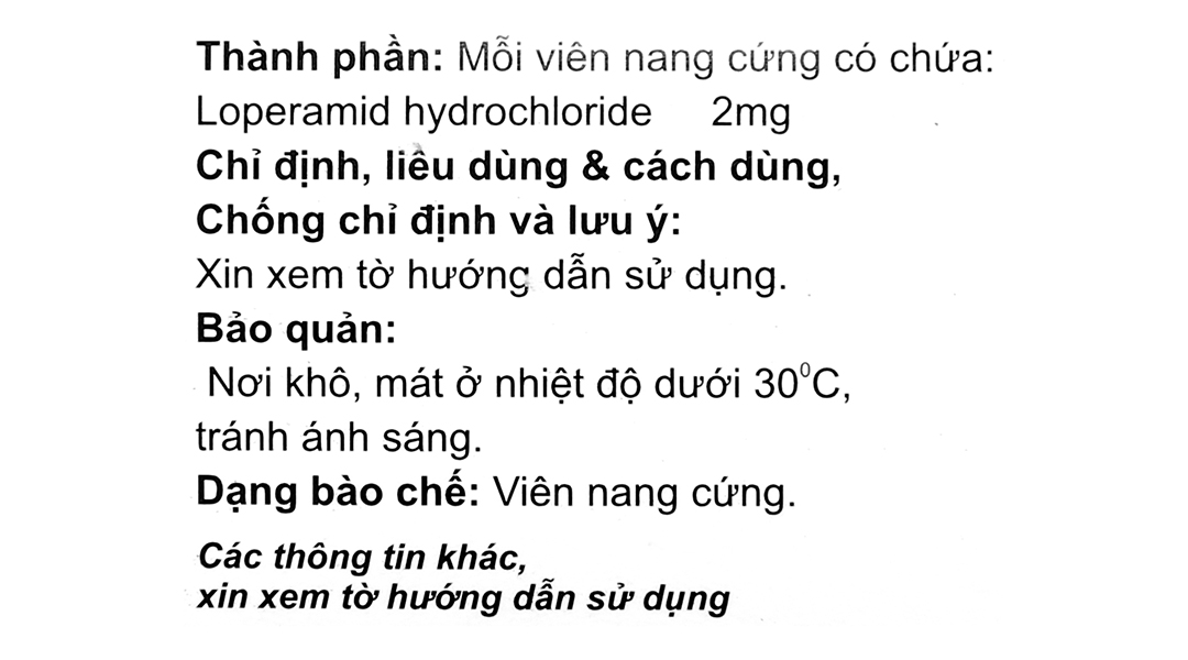 Lopran 2mg trị tiêu chảy (10 vỉ x 10 viên) 03/2023 - Nhathuocankhang.com