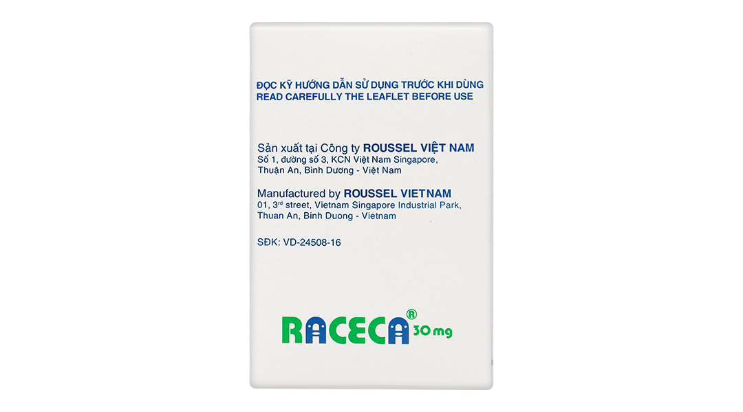 Thuốc bột Raceca 30mg trị tiêu chảy cấp (20 gói x 3g) - 06/2024 ...