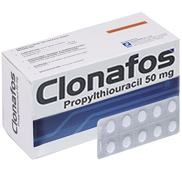 Clonafos 50mg trị bệnh lý tuyến giáp (10 vỉ x 10 viên) - 07/2024 ...