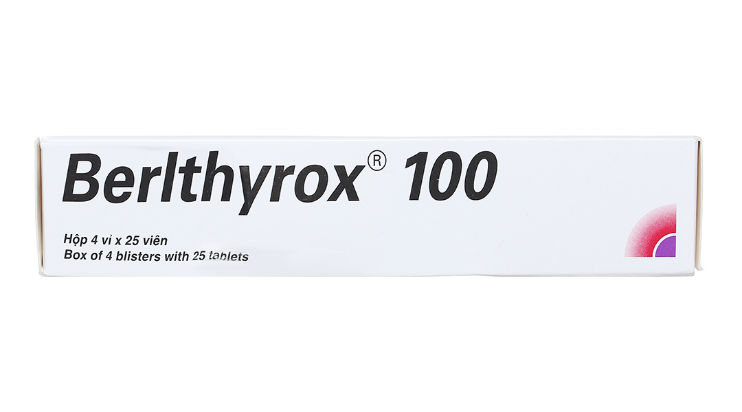Berlthyrox 100 trị bệnh lý tuyến giáp (4 vỉ x 25 viên) - 08/2024 ...