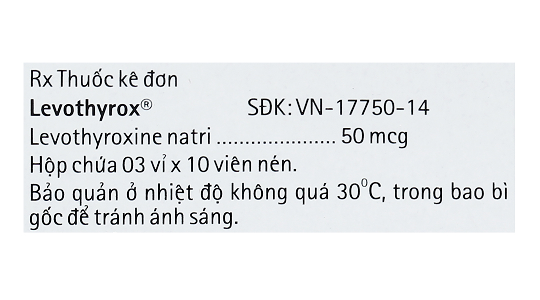 Thuốc Levothyrox 50mcg hộp 30 viên-Nhà thuốc An Khang