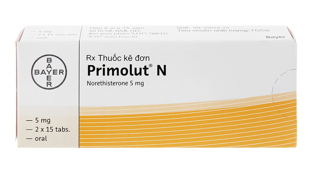 Primolut N 5mg điều kinh, trị vô kinh (2 vỉ x 15 viên) - 02/2023 ...