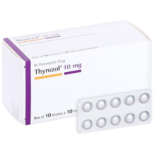 Thyrozol 5mg trị cường giáp (10 vỉ x 10 viên) - 09/2024 ...