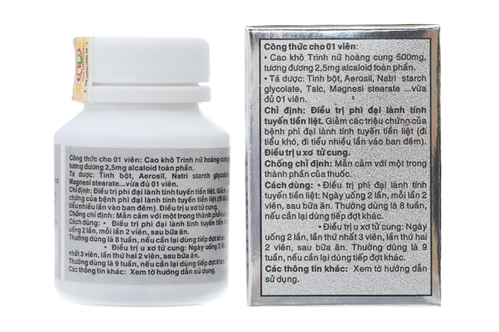 Crila Forte trị phì đại tuyến tiền liệt, u xơ tử cung chai 20 viên - 08 ...
