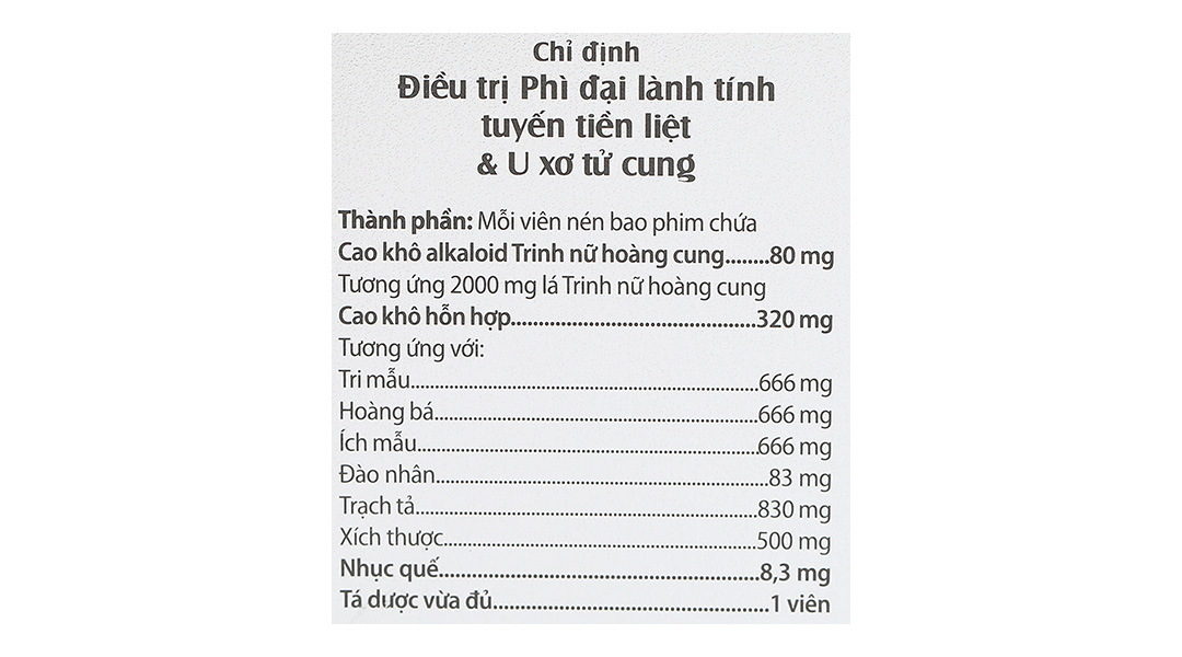 Tadimax điều trị phì đại tuyến tiền liệt, u xơ tử cung (2 vỉ x 21 viên ...