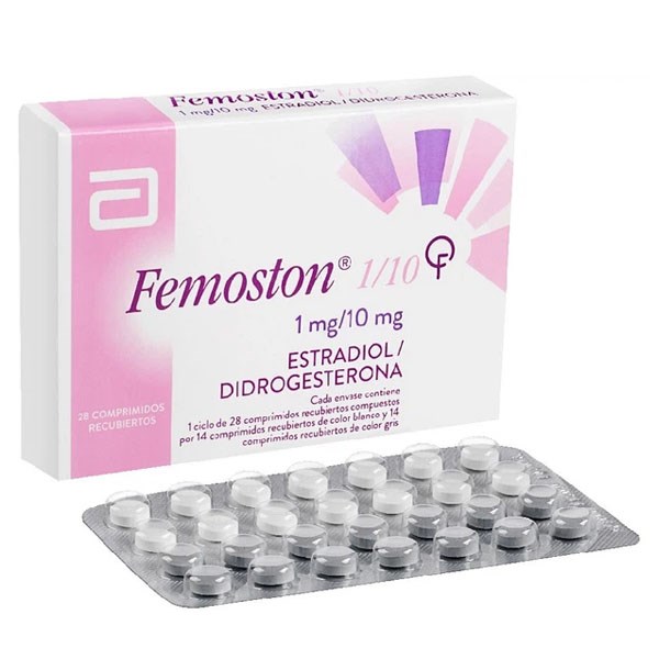 Femoston Abbott 1mg/10mg trị thiếu hụt nội tiết tố nữ estrogen (1 vỉ x ...