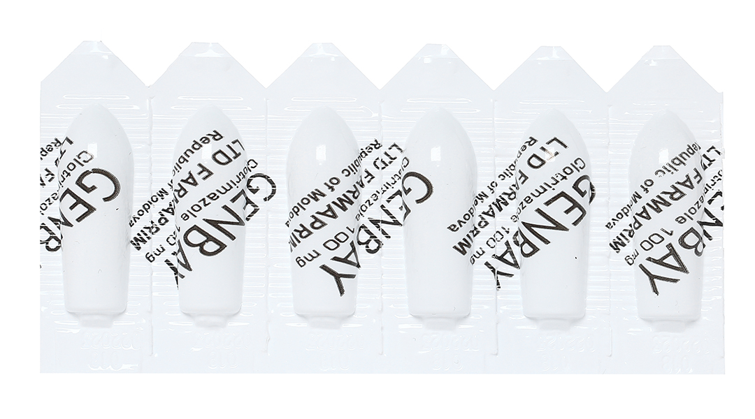 Viên đặt âm đạo Genbay 100mg trị nhiễm khuẩn, nấm âm đạo (2 vỉ x 6 viên) - 08/2024 ...