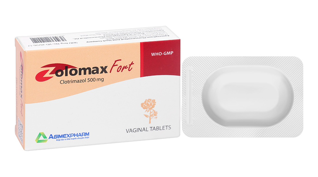 Thuốc đặt Zolomax Fort 500mg điều trị nấm Candida (1 vỉ x 1 viên) - 08/ ...