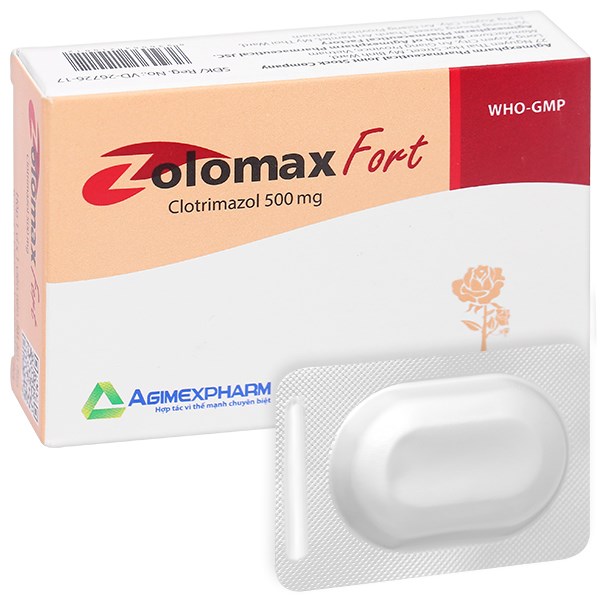 Thuốc đặt Zolomax Fort 500mg điều trị nấm Candida (1 vỉ x 1 viên) - 11/ ...
