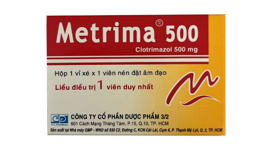 Viên đặt phụ khoa Metrima 500 trị viêm âm đạo (1 vỉ x 1 viên) - 07/2024 ...