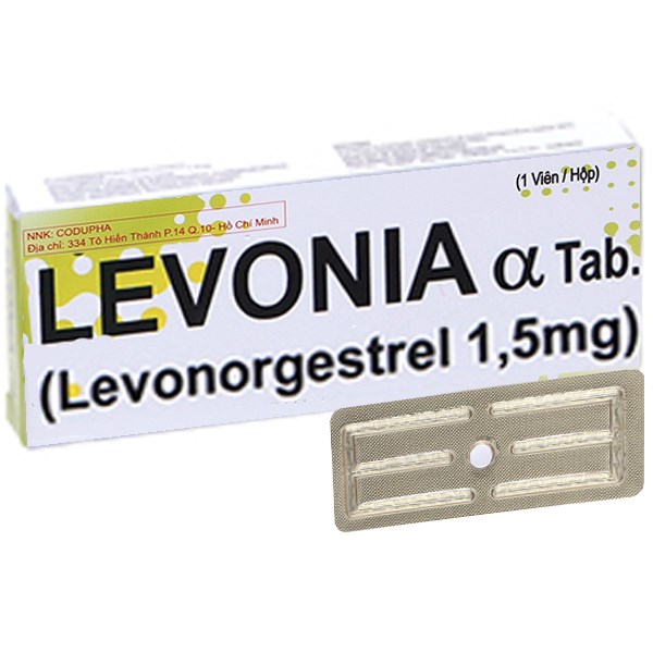 Levonia Alpha Tab thuốc tránh thai khẩn cấp trong vòng 72 giờ hộp 1 ...
