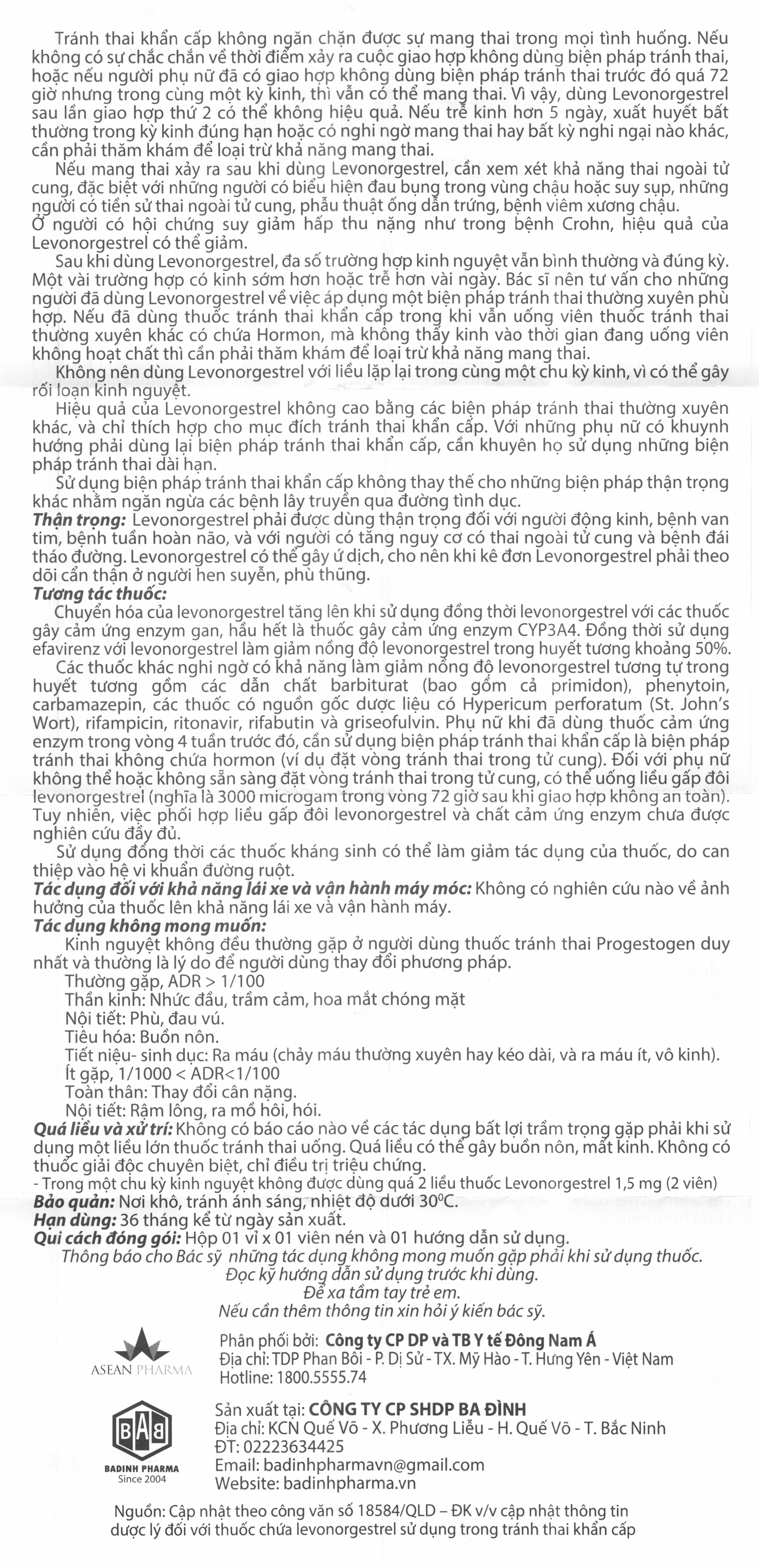 Thuốc Victoria One Step 1.5mg hộp 1 viên - Nhà thuốc An Khang