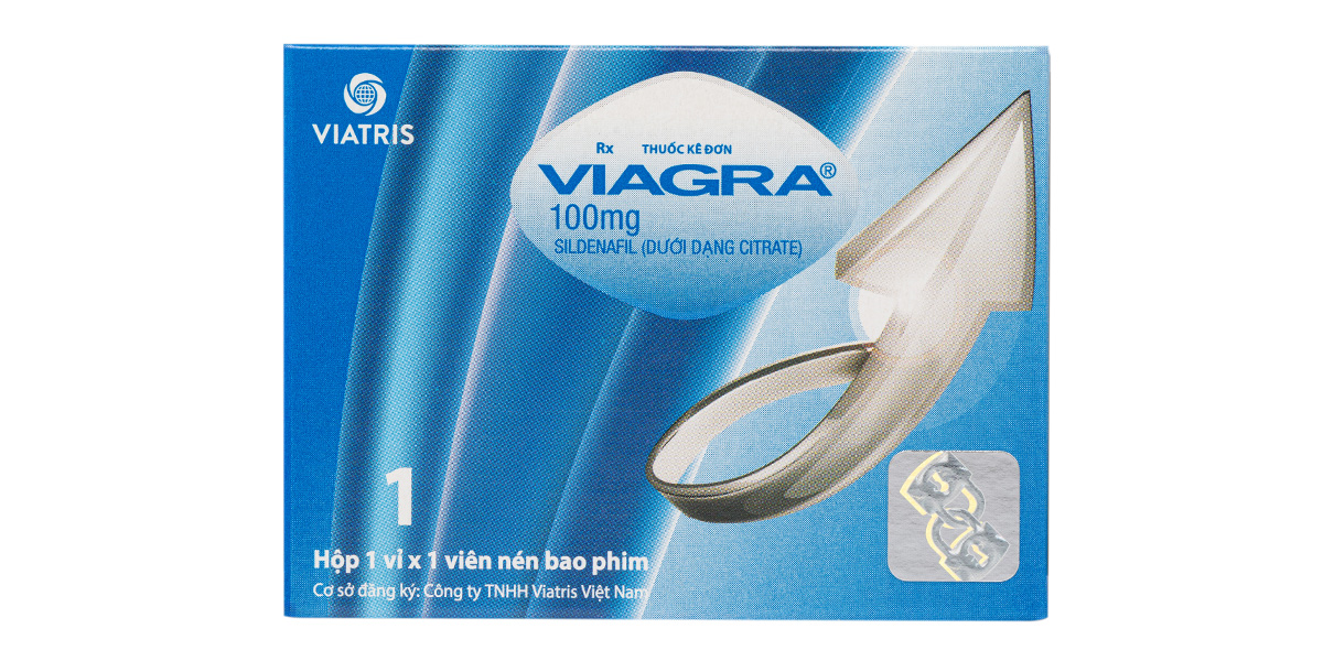 Viagra 100mg trị rối loạn cương dương (1 vỉ x 1 viên) - 07/2024 ...