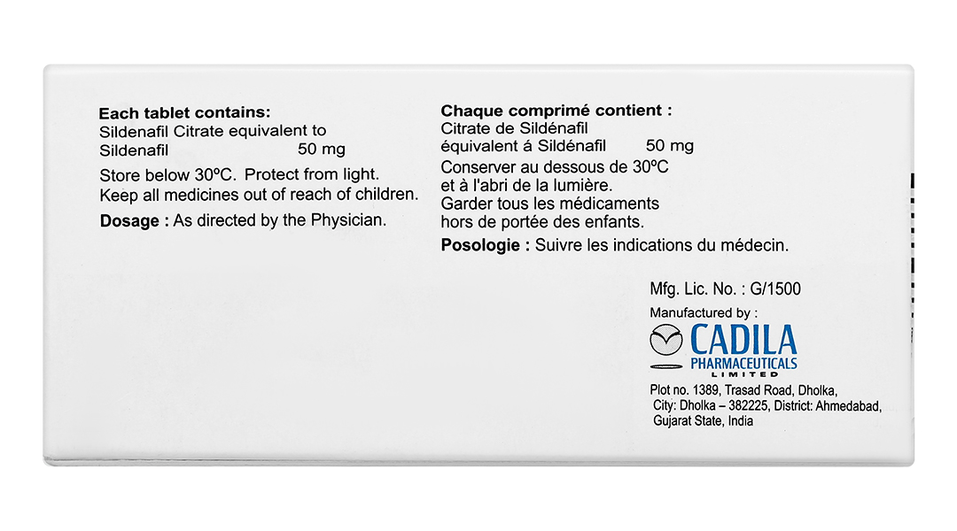 Cupid 50 trị các tình trạng rối loạn cương dương (1 vỉ x 1 viên) - 07/ ...