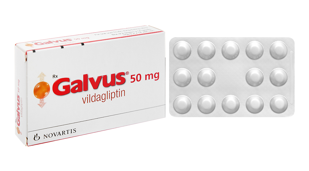 Galvus 50mg trị đái tháo đường tuýp 2 (2 vỉ x 14 viên) - 08/2024 ...
