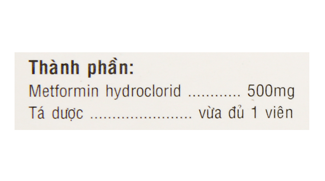 Thuốc Glucofast 500mg hộp 60 viên-Nhà thuốc An Khang