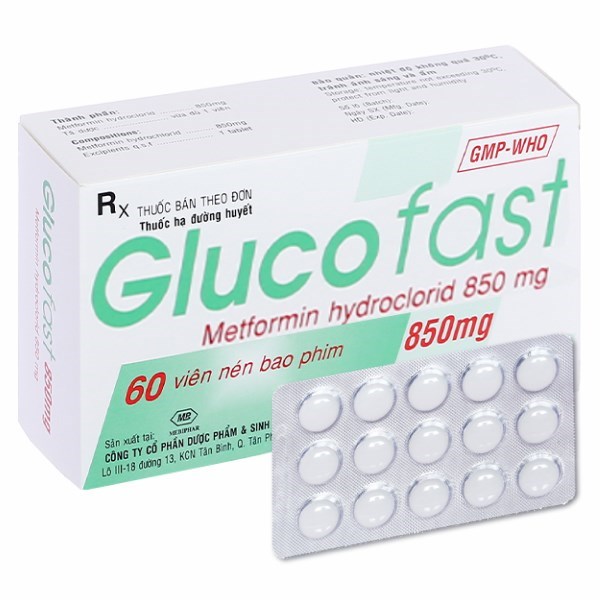 Thuốc Glucofast 500mg hộp 60 viên-Nhà thuốc An Khang