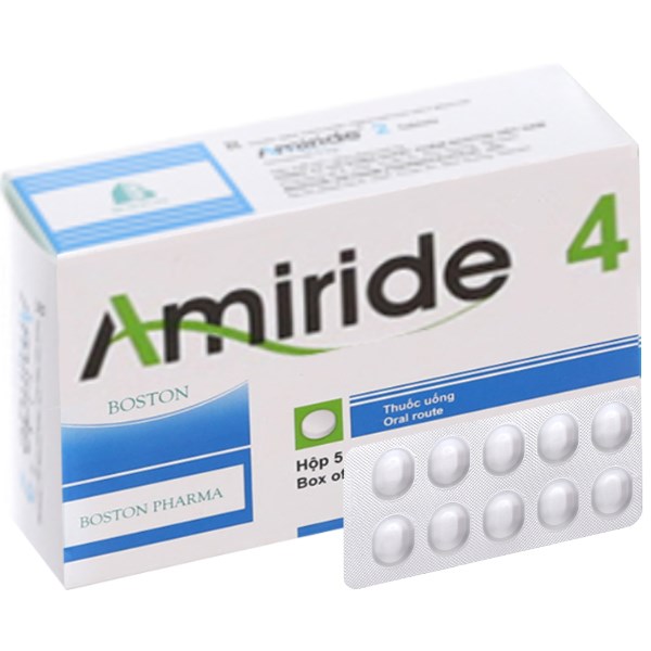 Amiride 4mg hộp 50 viên thuốc điều trị đái tháo đường tuyp II - 09/2024 ...