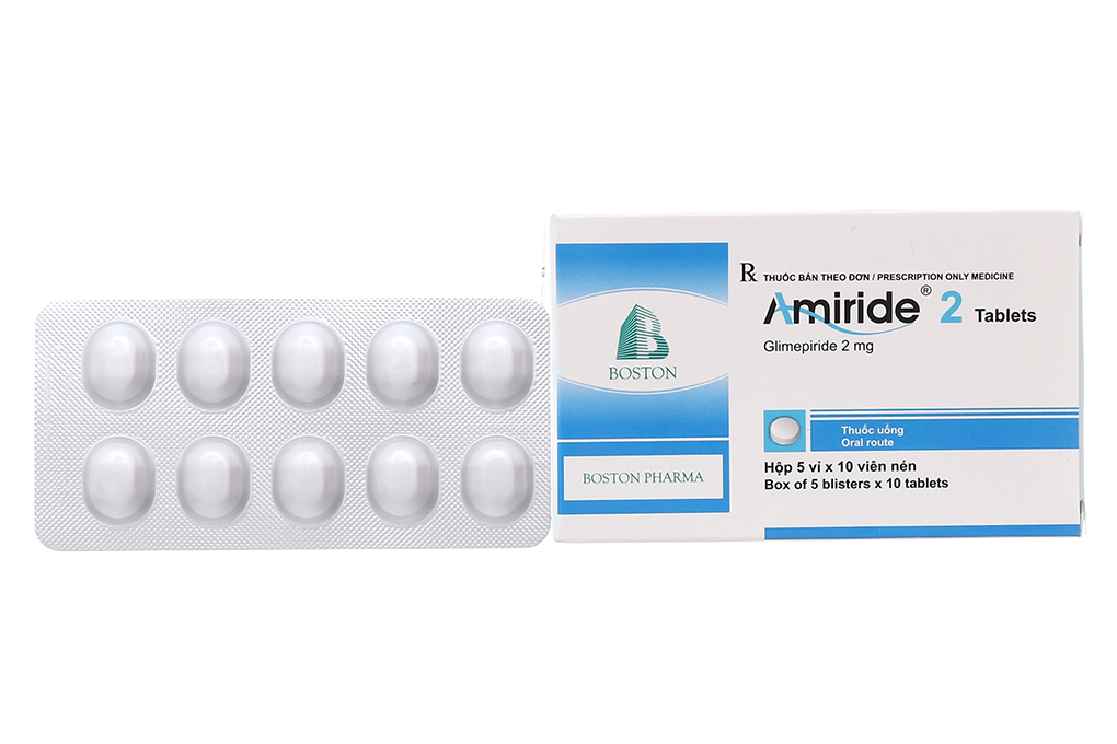 Amiride 2mg hộp 50 viên thuốc điều trị đái tháo đường tuyp II - 07/2024 ...