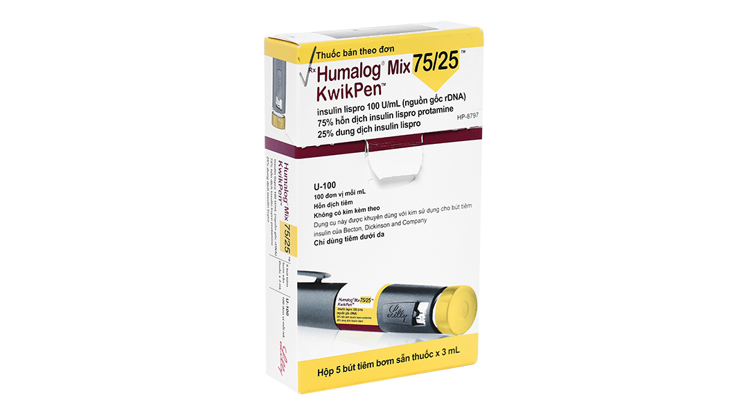 Humalog Mix 75/25 Kwikpen 300U/3ml hộp 5 bút-Nhà thuốc An Khang
