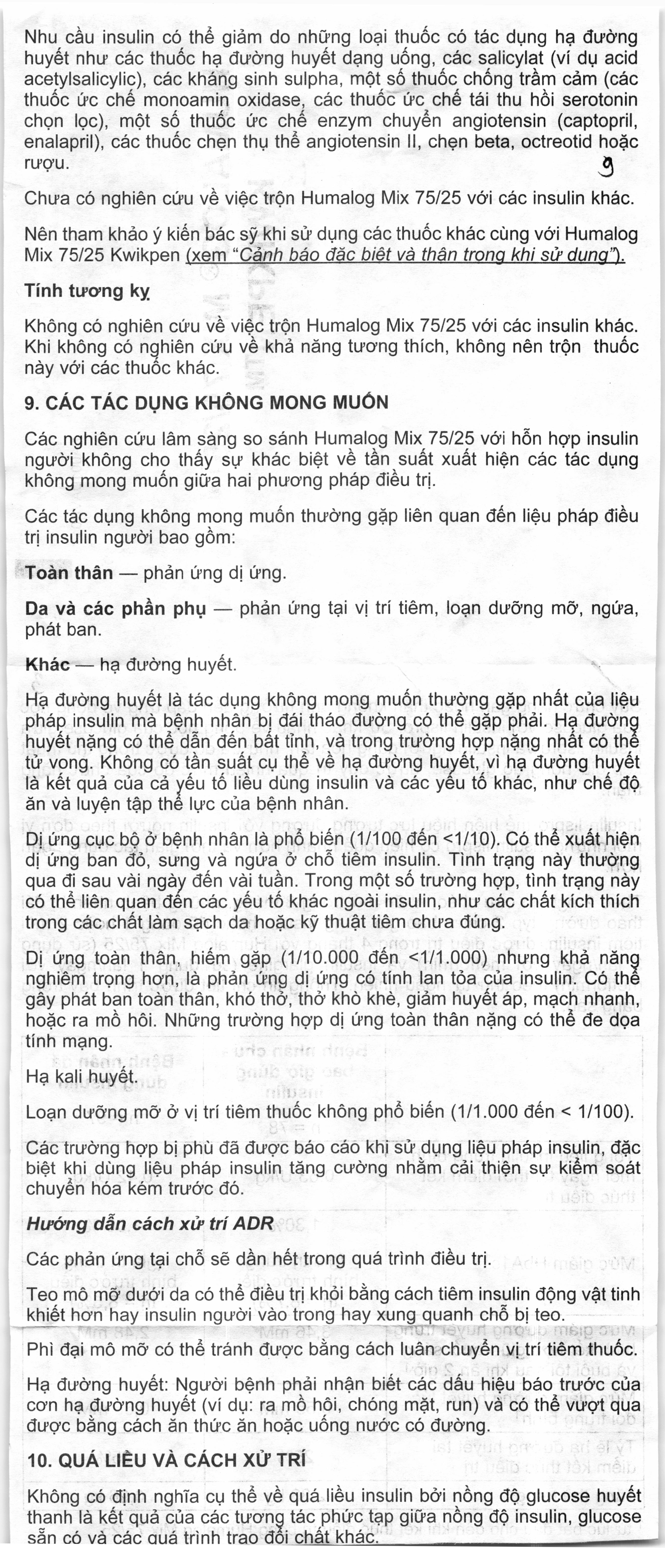 Humalog Mix 75/25 Kwikpen 300U/3ml hộp 5 bút-Nhà thuốc An Khang