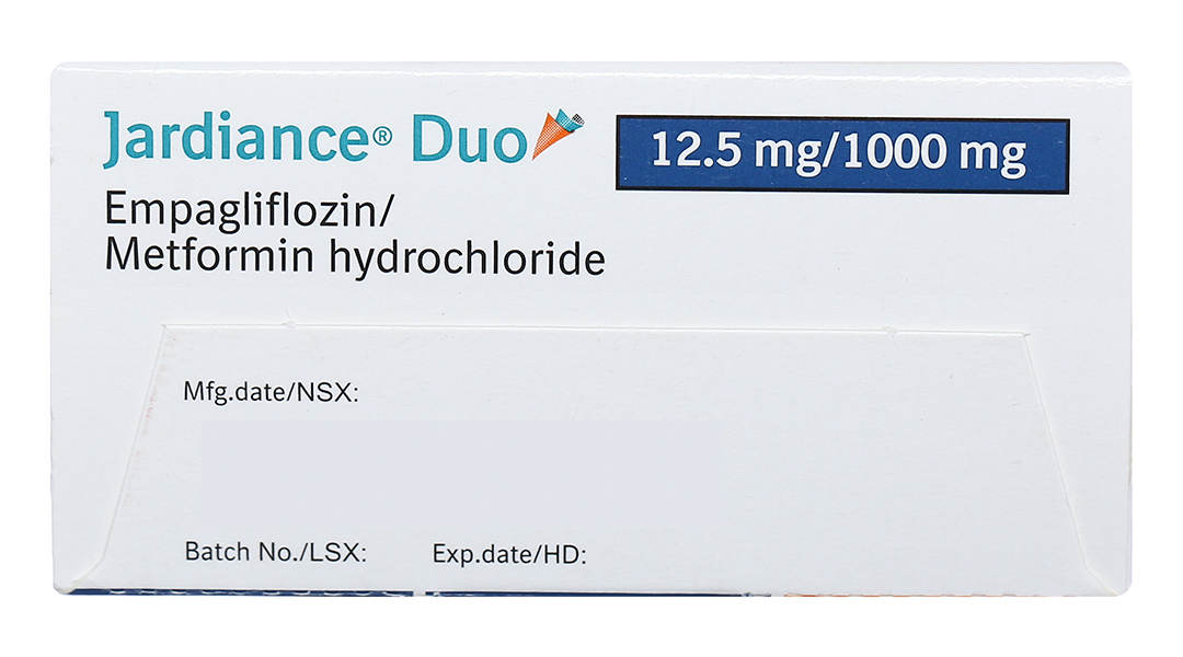 Jardiance Duo 12.5mg/1000mg trị đái tháo đường (3 vỉ x 10 viên) - 07/ ...