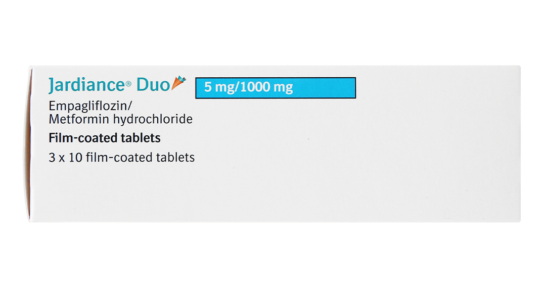 Jardiance Duo 5mg/1000mg trị đái tháo đường (3 vỉ x 10 viên) - 08/2024 ...