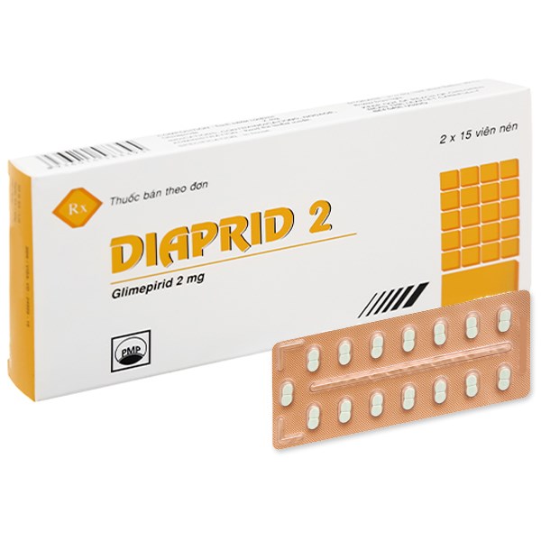 Thuốc Diaprid 2 trị đái tháo đường (2 vỉ x 15 viên) - 10/2024 ...