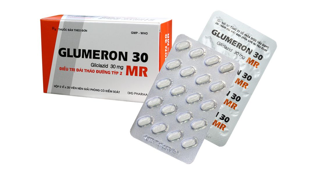 Glumeron 30 MR trị tiểu đường tuýp II (5 vỉ x 20 viên) - 08/2024 ...
